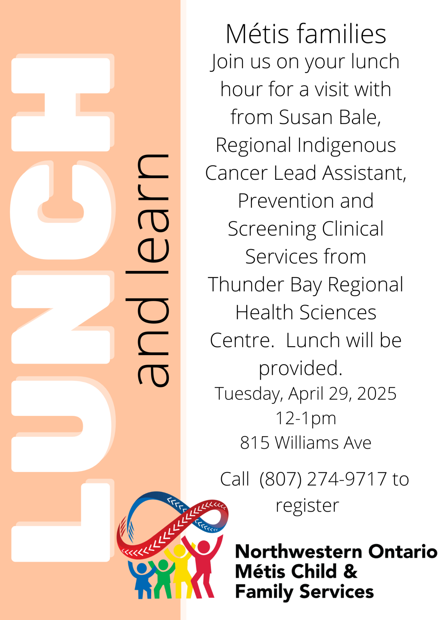 Fort Frances – Lunch and Learn – Métis Families please Join us ...